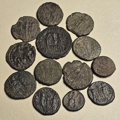 Lot of 13 Late Roman Coins (good reverse types) | eBay
