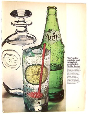 Coke Coca Cola Vintage Soda Pop ad Sprite & Vodka meet in Mad Russian ...