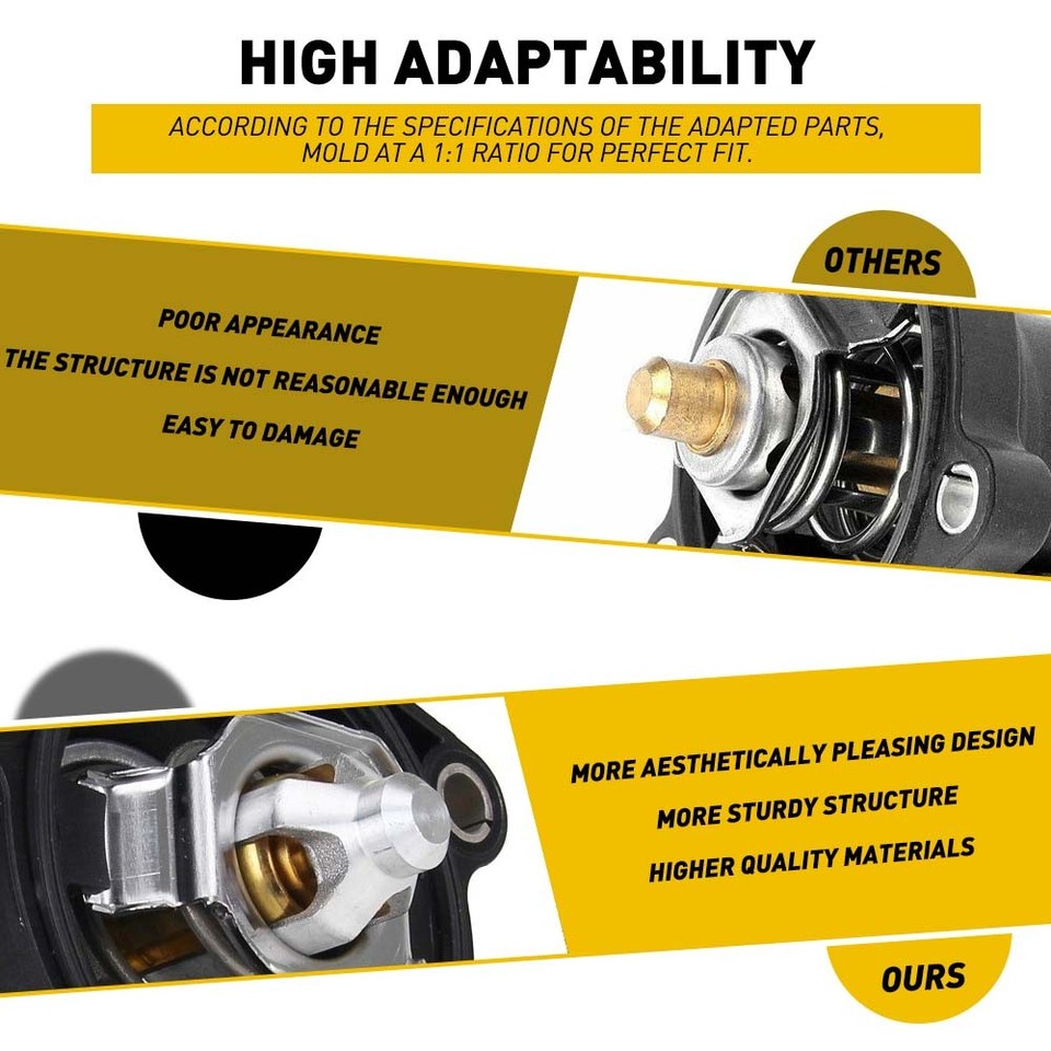 Fits VAUXHALL ADAM/ CORSA D /E THERMOSTAT HOUSING 25200454 55561629 ...