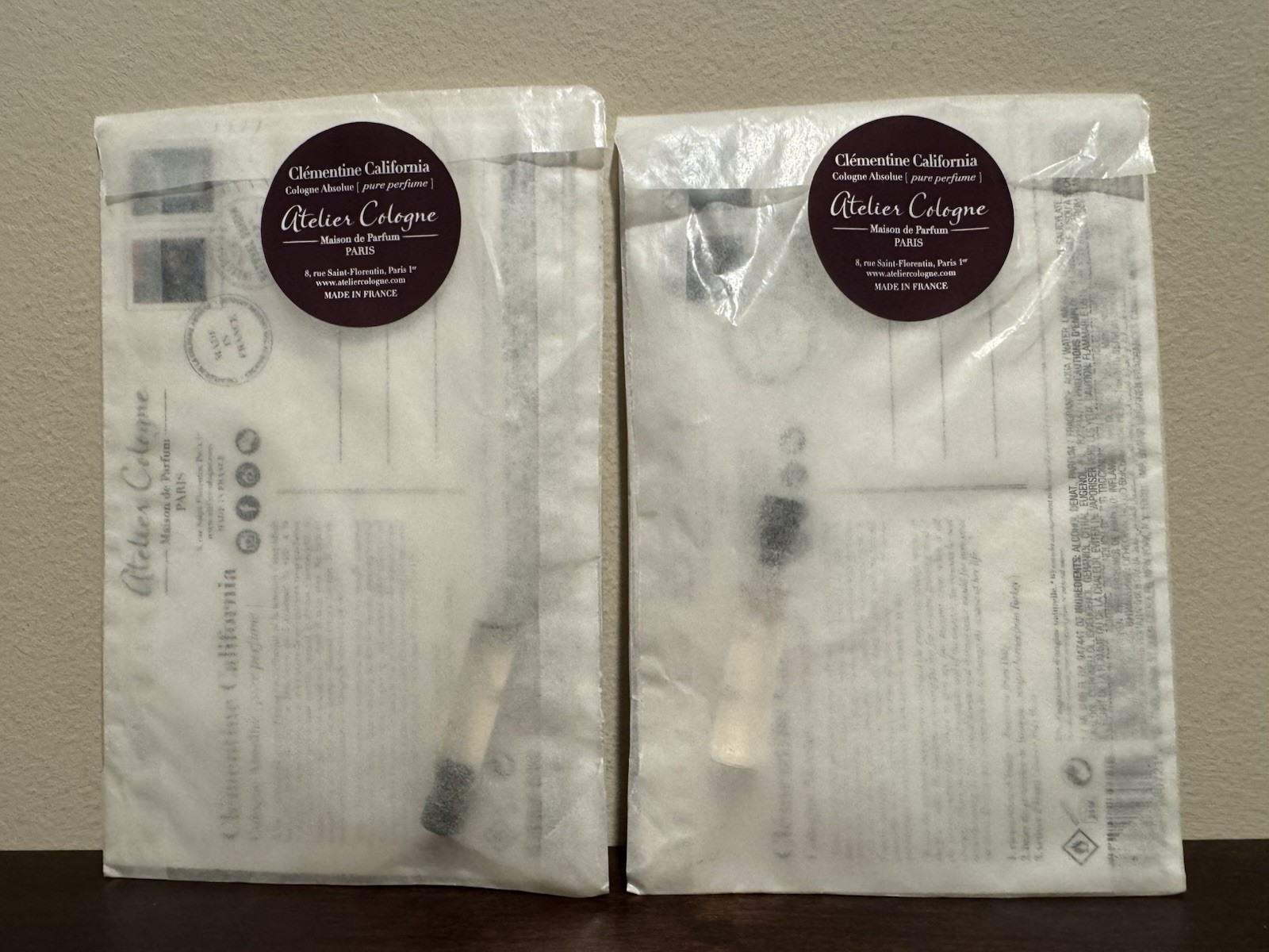 Atelier Cologne Clementine California Perfume Sample Set 2pc Splash 1 ...