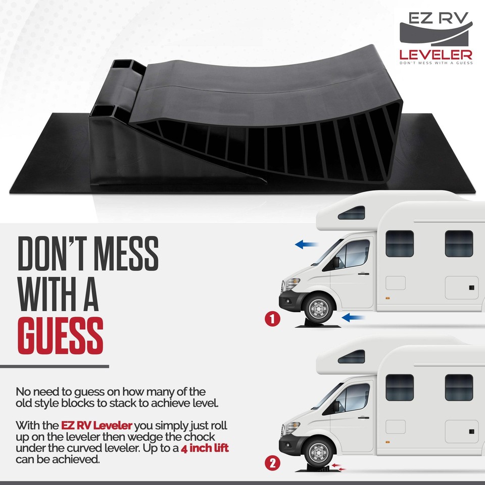 EZ RV Leveling Blocks (Tandem Axle) Camper Leveling Blocks - RV Leveling Ramps | eBay
