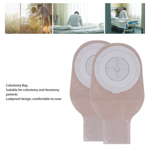 10pcs Colostomy Bags Leak Proof Safe Comfortable Portable Ostomy Pouch ...
