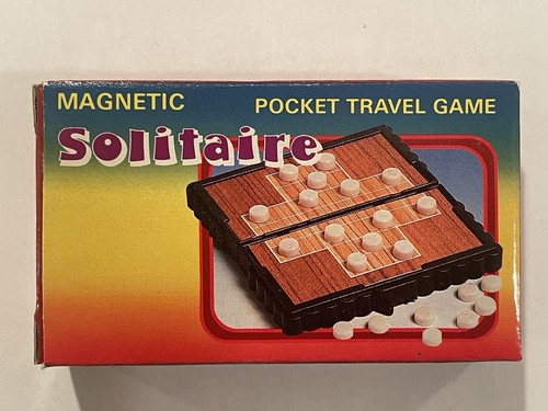 Vintage Mini Magnetic Travel Game Solitaire Theme Pocket Game | eBay
