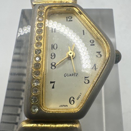 Vintage Collezio Women Half Moon Asymetrical Expandable Quartz Watch 6 ...