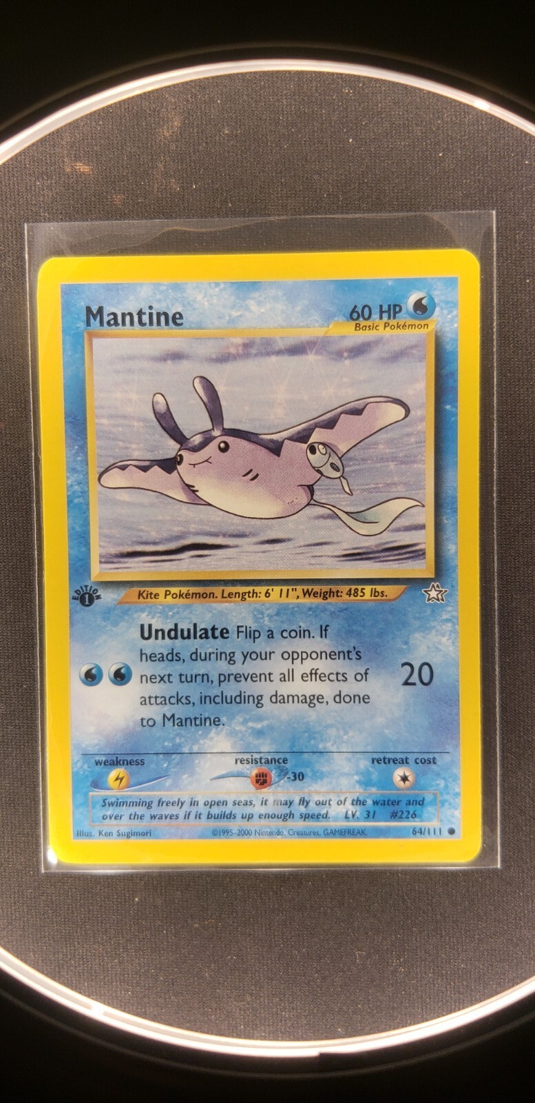 Pokémon TCG Mantine Neo Genesis 64 Regular 1st Edition Common | eBay UK