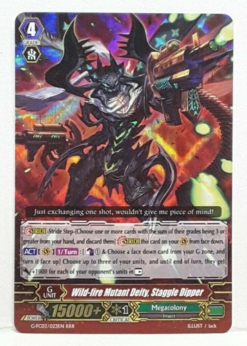 Cardfight Vanguard Wild-Fire Mutant Divinité, Staggle Ourse G-FC03 ...