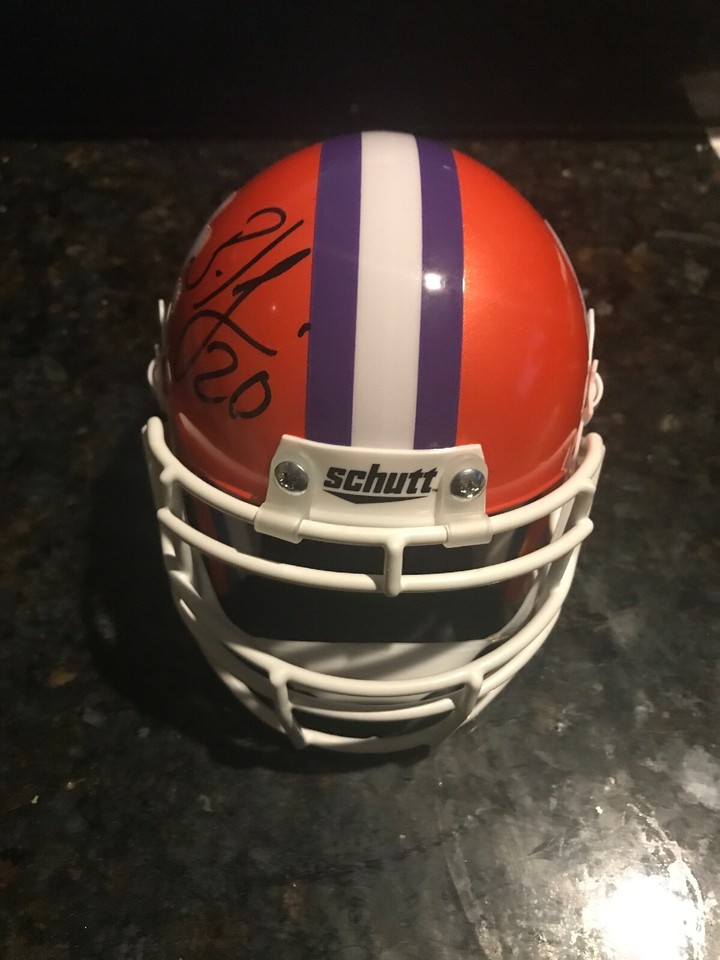 Clemson Brian Dawkins Authentic Signed Clemson Tigers Schutt Mini ...