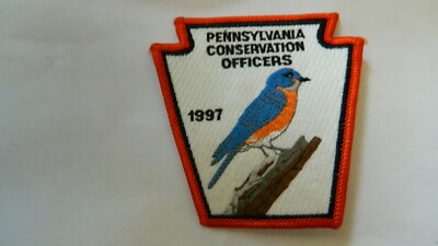 PENNSYLVANIA GAME COMMISSION 1997 CONSERVATION OFFICER BLUEBIRD PATCH ...