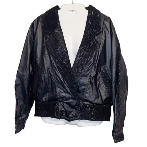 Byrnes & Baker Jacket Womens Medium Leather Bomber Zip Out Thinsulate ...