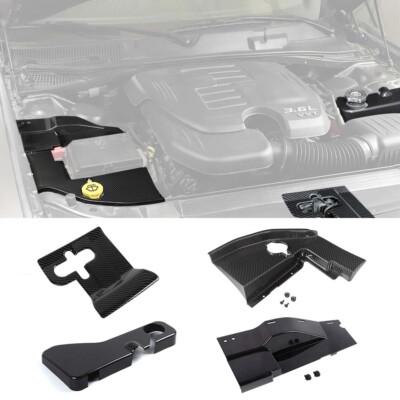 Engine Hood Side Dust Cover Bezels Kit for Dodge Challenger 15+ GT R/T ...