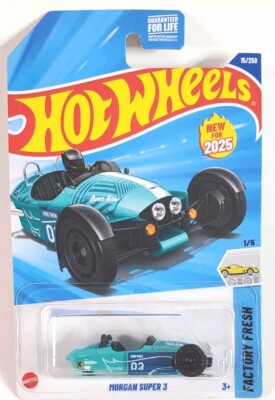 Hot Wheels- Morgan Super 3 Blue HW Factory Fresh 15/250 2025 | eBay