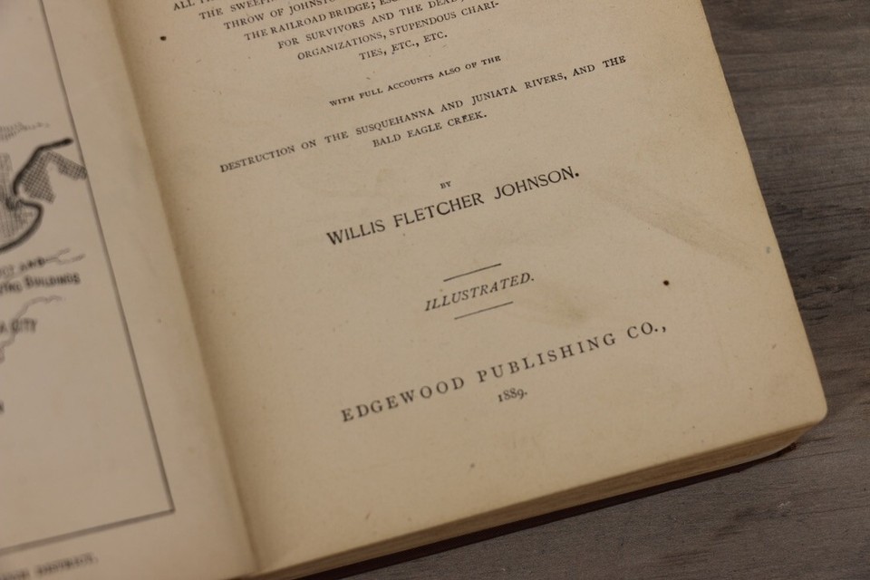 VINTAGE 1889 History of the Johnstown Flood Illustrated Willis Fletcher Johnson | eBay