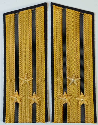 USSR Soviet Russia NAVY Captain of the first Rank epaulets Shoulder ...