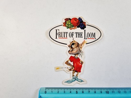 Adhesive Fruit Of the Loom Sticker Autocollant Adhesive Vintage 80s the ...