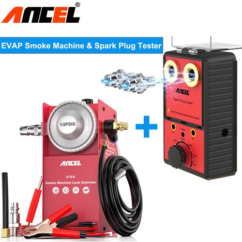 EVAP Smoke Machine & 12V Spark Plug Tester Dual Hole Ignition ...