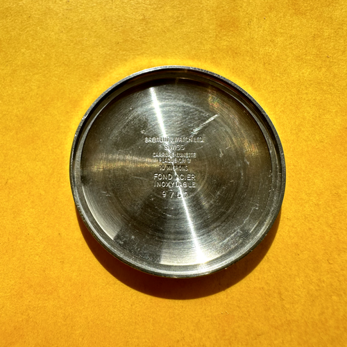 Breitling Chronograph 1960s Ref. 9757 S/Steel Case Back 34.6mm 31.7mm ...