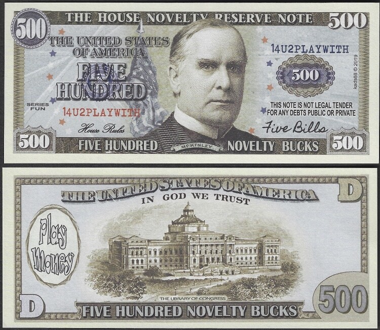 500 Dollar Bill Front And Back