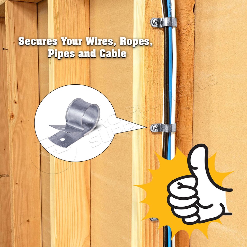 Highcraft CPVC Wrap-Around Pipe Strap, Galvanized Steel (10 Pack) | eBay