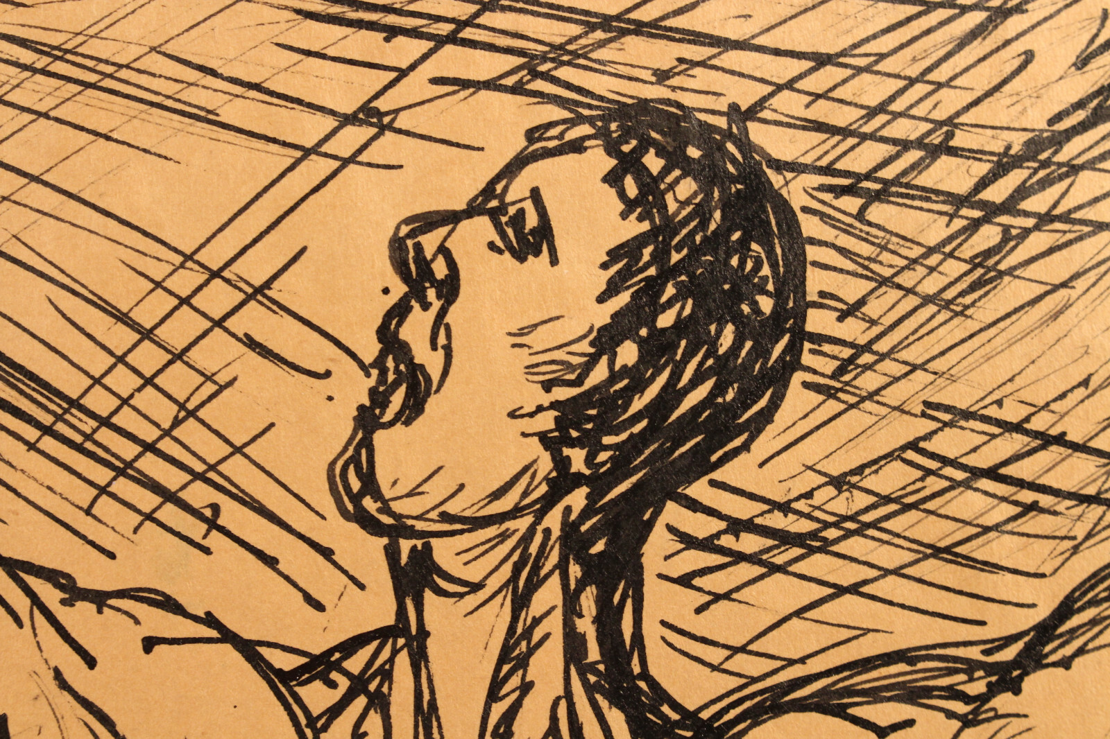 Peter WINTER-HEIDINGSFELD (1871-1920) Freikörper Lebensreform Tusche c ...