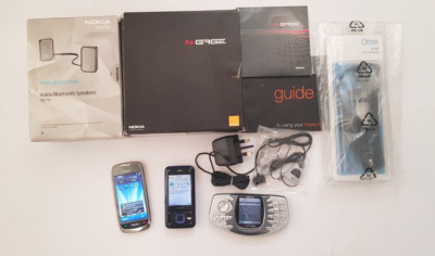 Huge Boxed Nokia Lot Incl. Overclocked N-gage With Games / N81 / C7-00 ...