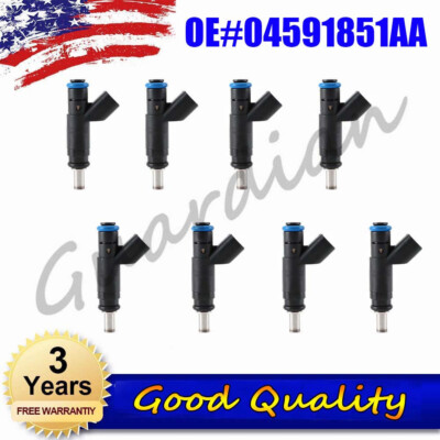 8PCS Fuel Injector 04591851AA For Chrysler Dodge Charger Jeep Grand ...