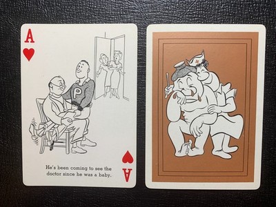 Swap Playing Card HUMOR SEXY NAUGHTY Cheer Up 1960's ACE OF HEARTS | eBay
