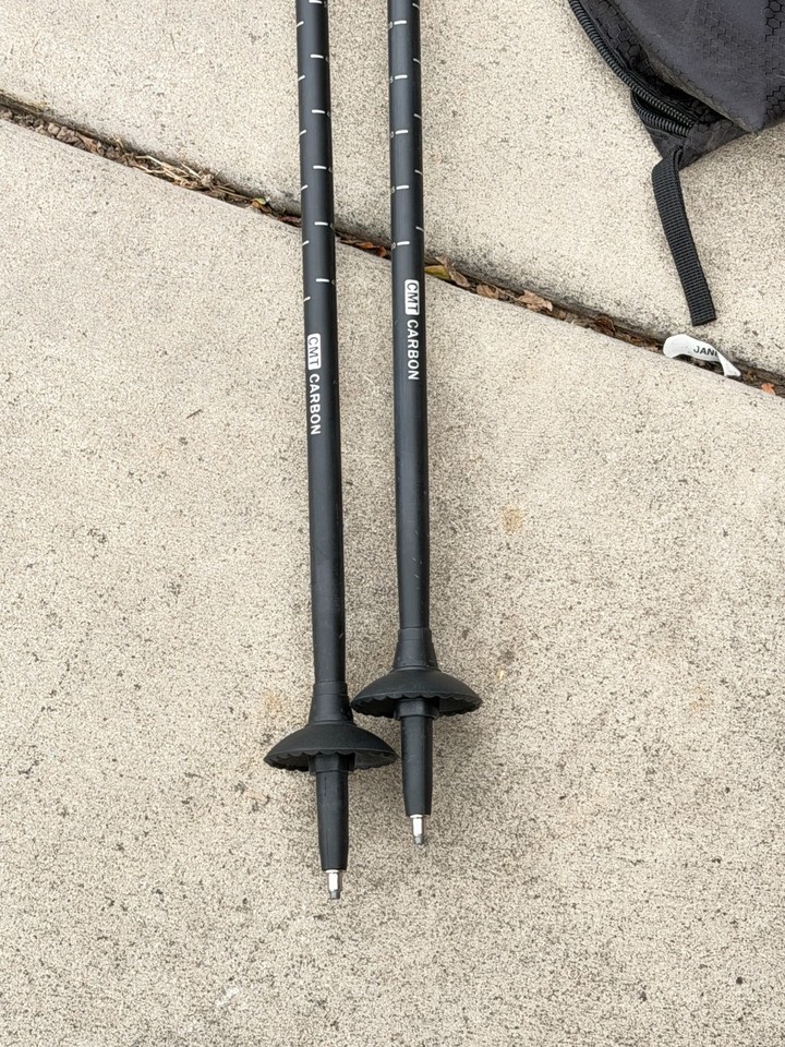 Set of Cascade Mountain tech CMT Carbon Trekking Poles 100-135CM Black ...