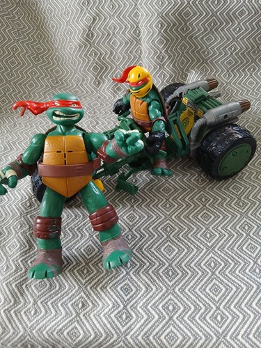 Teenage Mutant Ninja Turtles Stealth Bike Raphael Figures 2012 ...