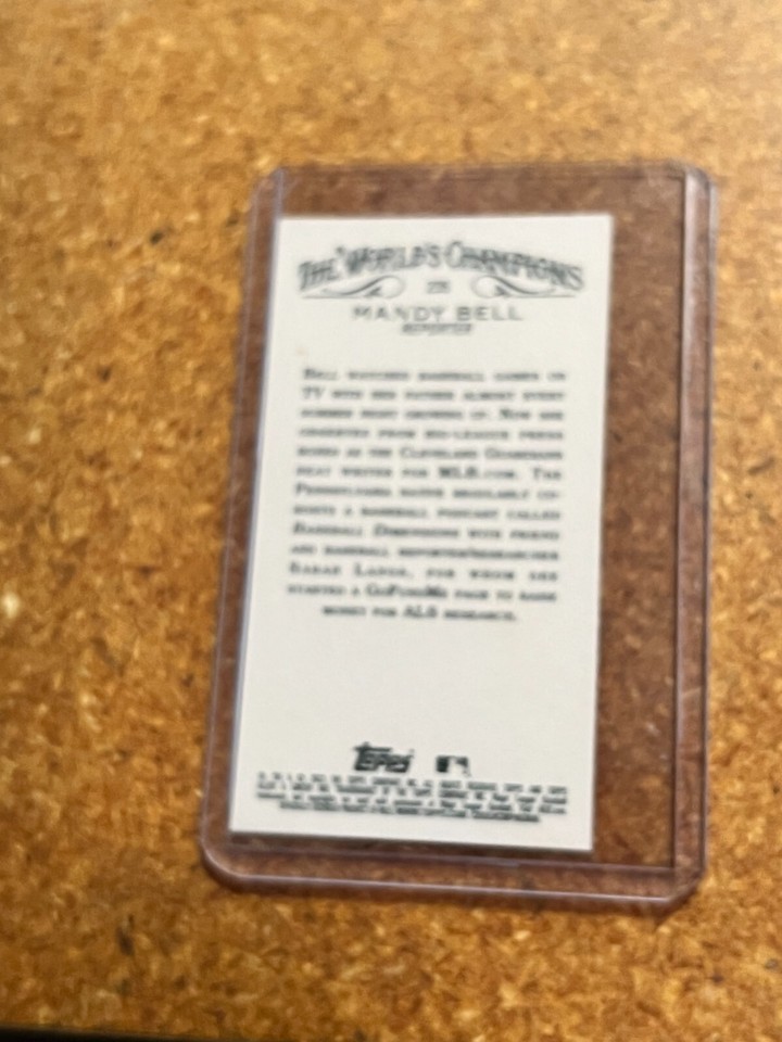 2023 Topps Allen & Ginter Mini Black Border # 235 Mandy Bell Reporter ...