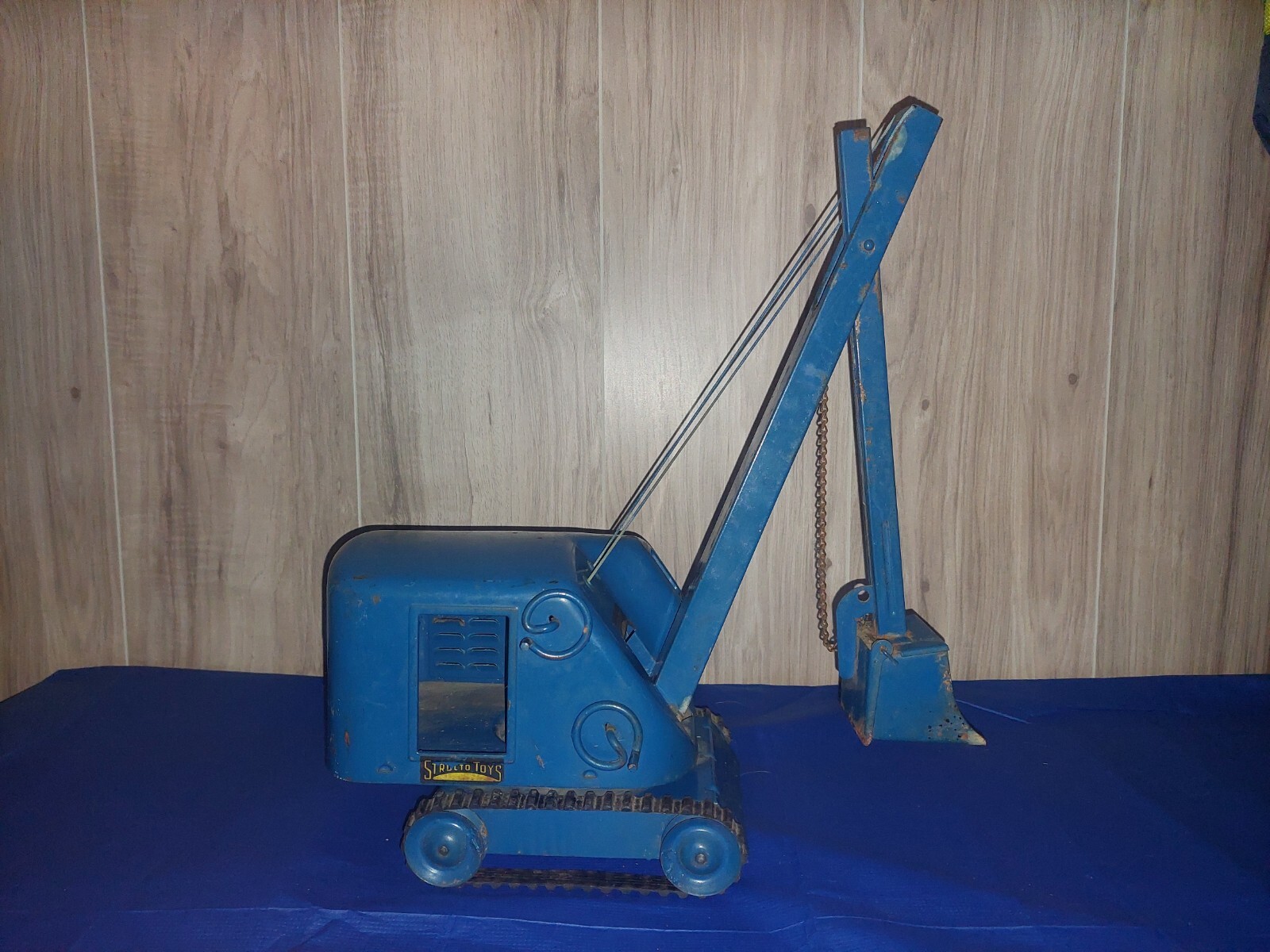 Vintage STRUCTO TOYS Steam Shovel Construction Equipment Pressed Steel Excavator | eBay