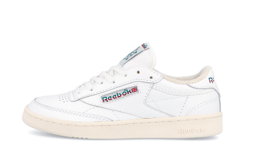 Reebok Club C 85 Vintage White Leather Union Jack | eBay