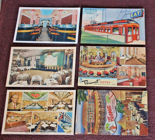 Chicago Illinois Lot of 15 Postcards - 9 Roadside America Restaurants ...