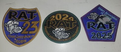 23,24,25 RAT Patch Combo Riders Association Of Triumph Iron On. | eBay