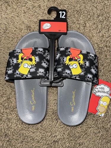 THE SIMPSONS BART SLIDES SANDALS BOYS SIZE 12 NEW | eBay