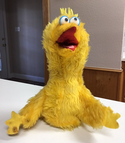 Vintage 80s Big Bird Puppet Sesame Street Jim Henson Muppets Child ...