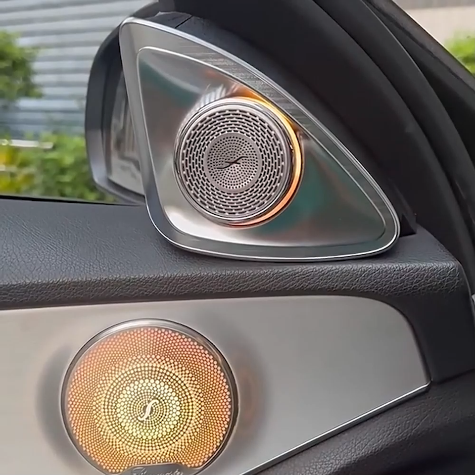For Mercedes~benz S class W222 Tweeter LED Speaker Door Audio Trim ...