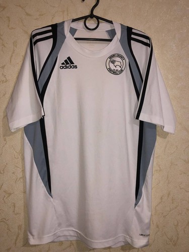 Derby County (The Rams) Football Shirt mens training jersey rare white ...