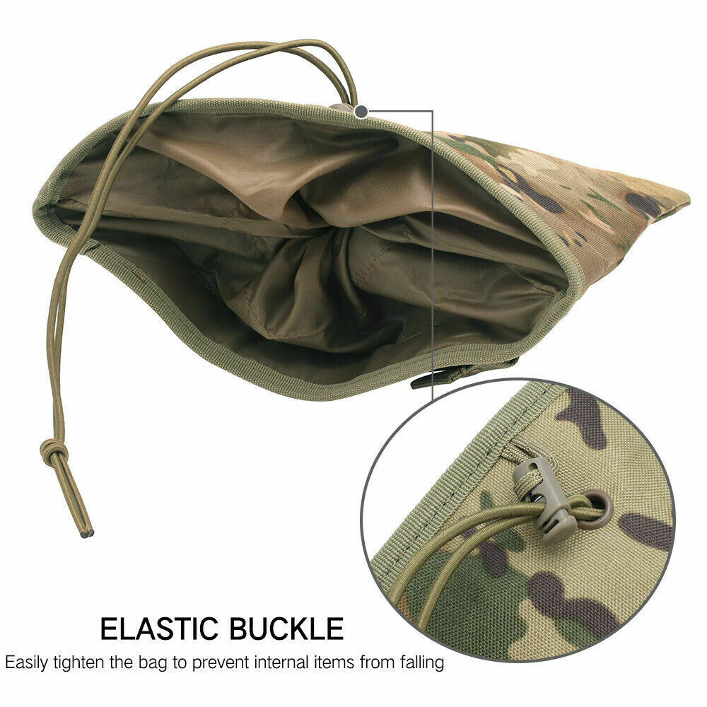 Military Tactical MOLLE Large Dump Pouch Magazine Drop Pouch Utility ...