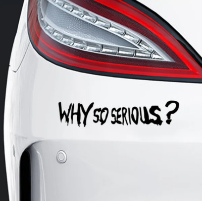 Why So Serious Decal Stickers Tumbler Car Truck Window Laptop Wall 22 ...