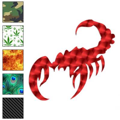 Scorpion Claws Sting, Vinyl Decal Sticker, 40 Patterns & 3 Sizes, #1076 ...