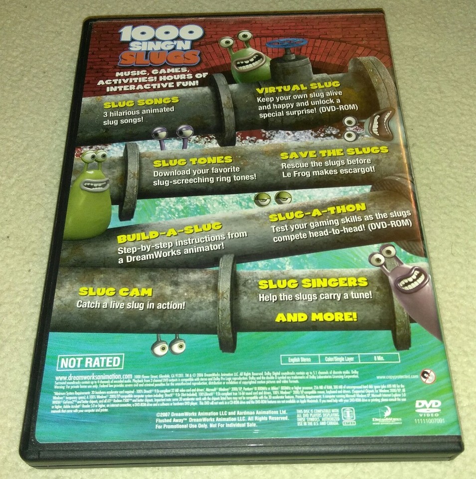 1000 Sing'N Slugs All-New Slugtacluar (DVD) | eBay