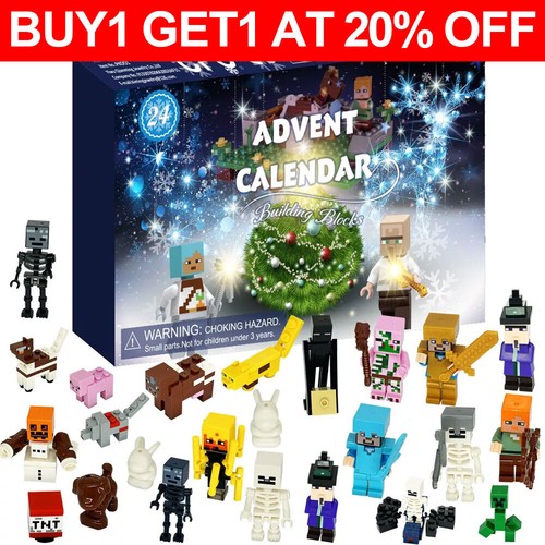 Christmas Minecraft Advent Calendar Kids Gifts Mystery Box Decor 24 ...
