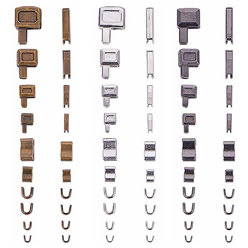 24 Sets Zipper Head Sliders Retainer Insertion Pin Stop Accessories | eBay