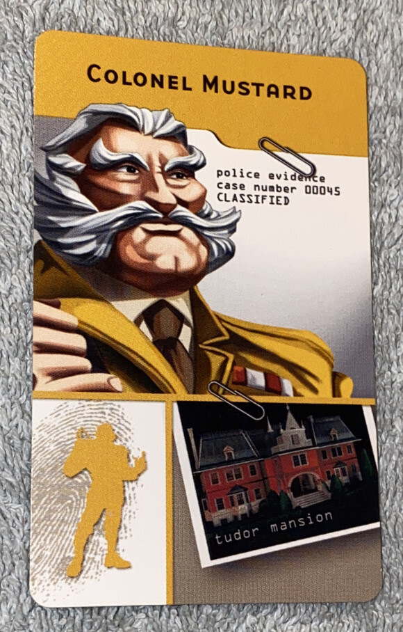 Colonel Mustard Clue Piece Playing