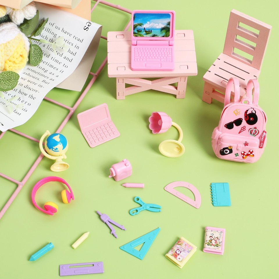 1 Set Mini School Supplies Doll School Supplies Mini Backpacks ...