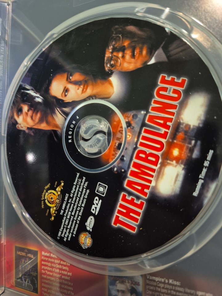 THE AMBULANCE DVD RARE CULT 1990 HORROR FILM ERIC ROBERTS & JAMES EARL ...