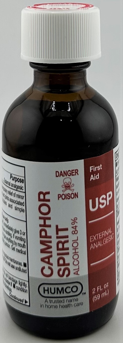 Humco Camphor Spirit Minor Ache Muscle Joint Pain Relief 84% Alcohol ...