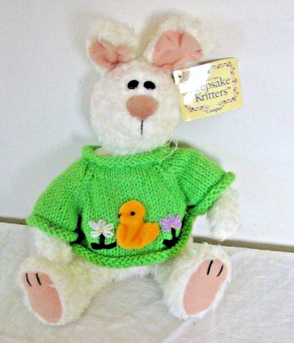 Vintage 1996 Bunny Rabbit plush Springtime Keepsake Kritters Cooper ...