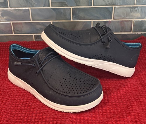 REEF Water Coast Boat Shoes Navy Blue Men's Size US 8 EU 40 EUC! | eBay