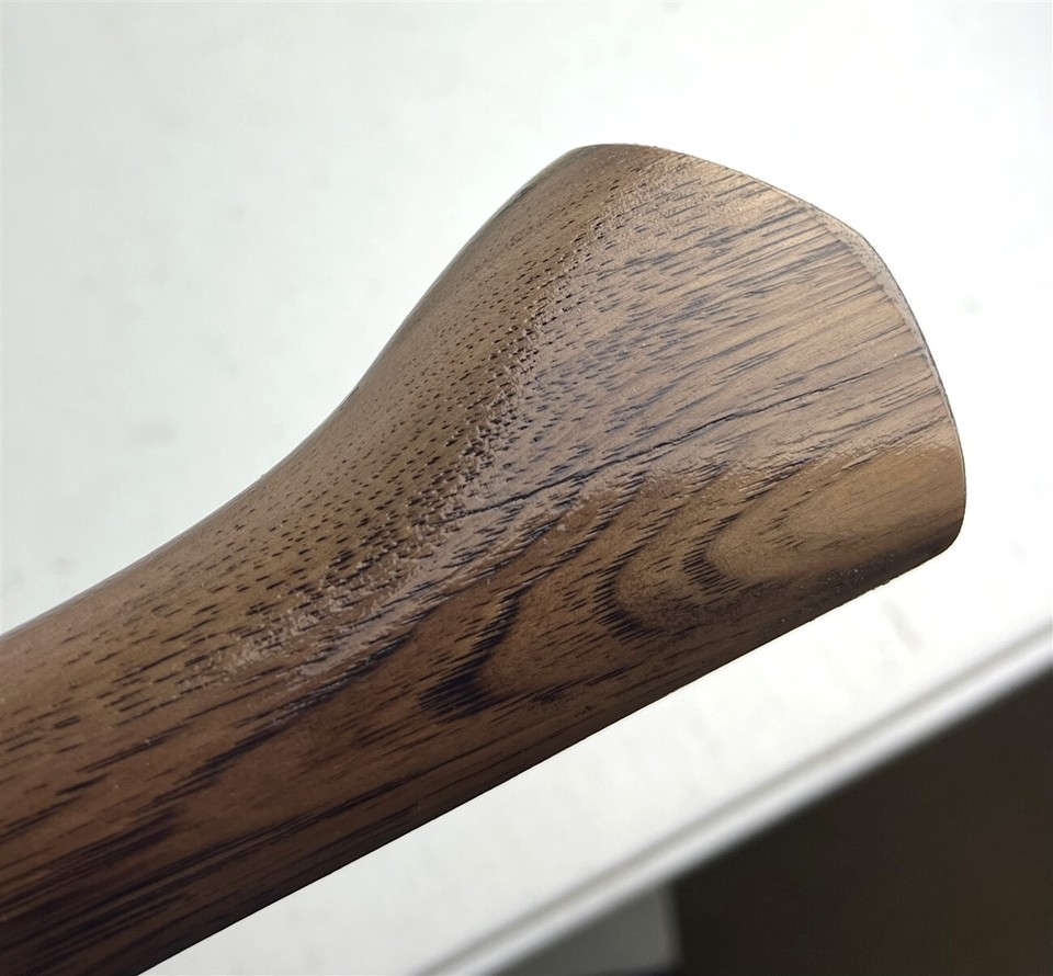 [Cracked Palm] HICKORY 32" Single Bit Bent Fawns Foot AXE HANDLE Fire ...